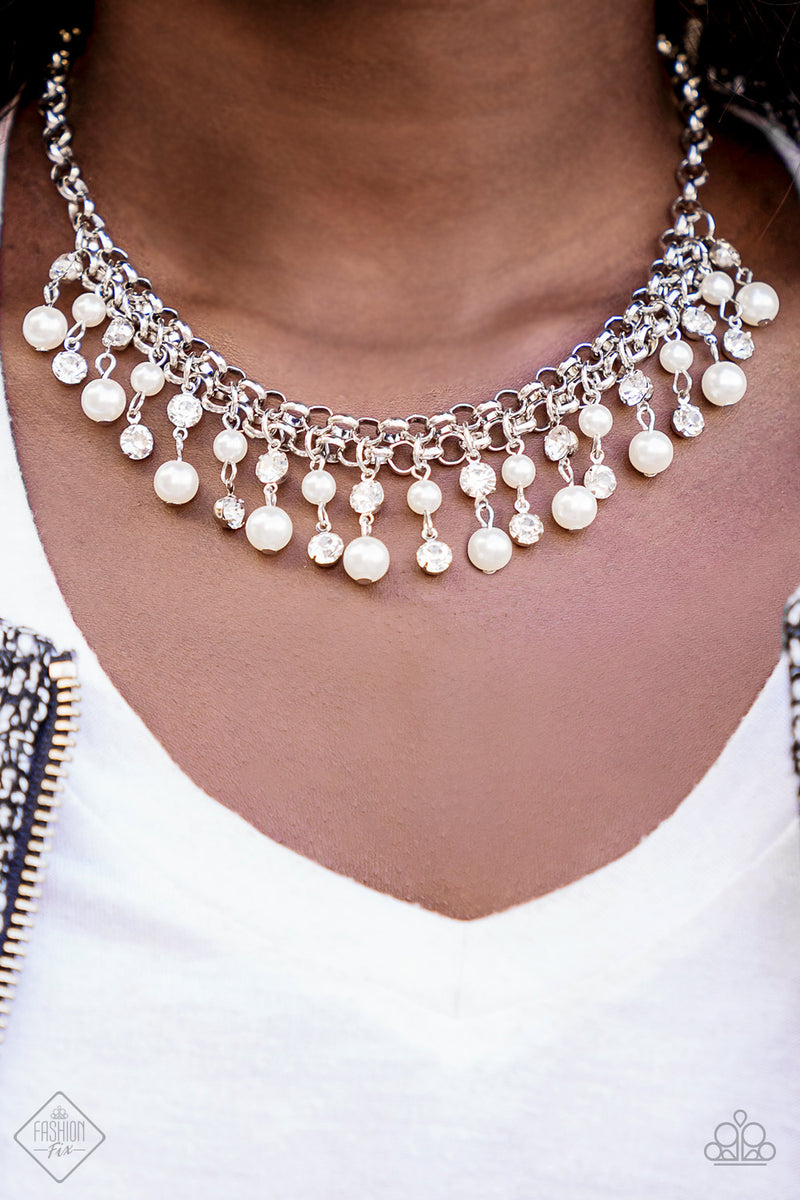 You May Kiss The Bride - White Necklace - Paparazzi Accessories ...