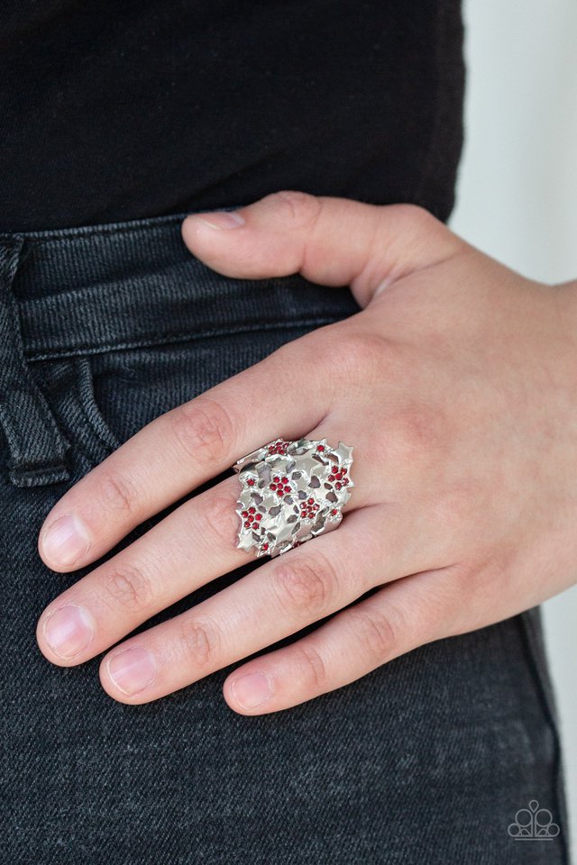 Star-tacular, Star-tacular - Red Ring - Paparazzi Accessories ...