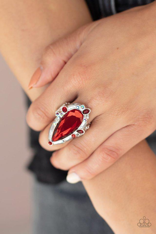 Sparkle Smitten - Red Ring - Paparazzi Accessories – Sassysblingandthings
