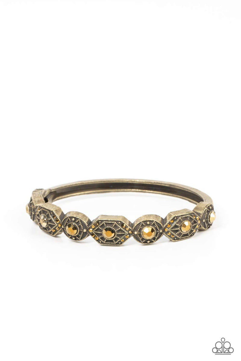Eye-Opening Opulence - Brass Bracelet - Paparazzi Accessories ...