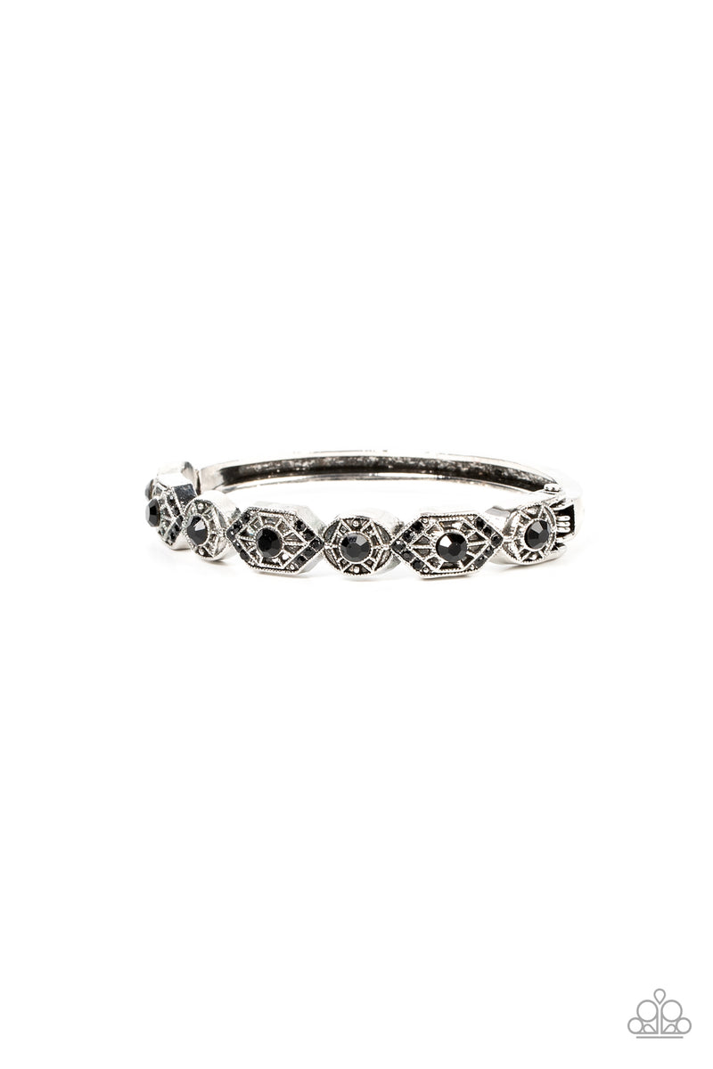 Eye-Opening Opulence - Black Bracelet - Paparazzi Accessories ...