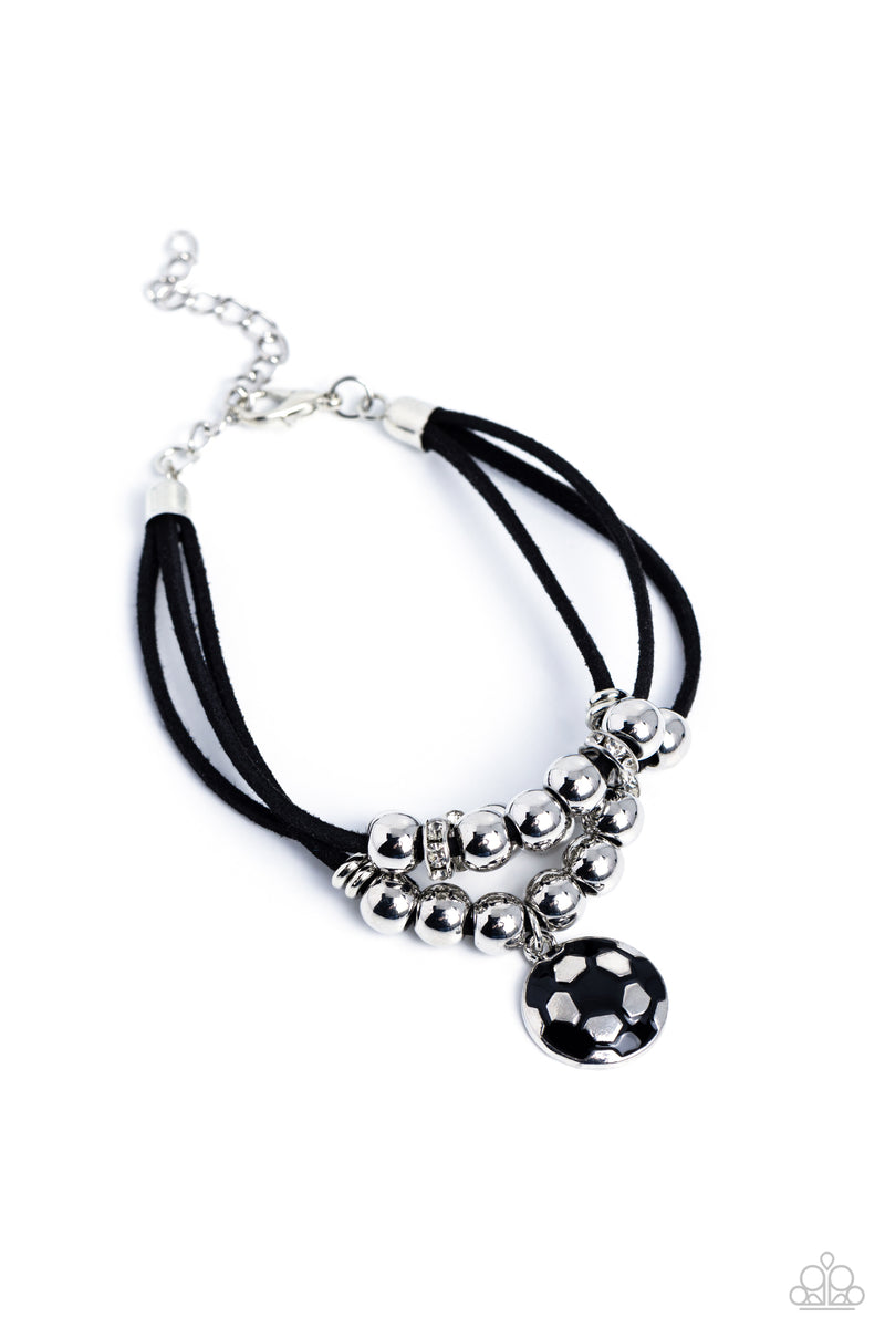Soccer Player - Black Bracelet - Paparazzi Accessories ...